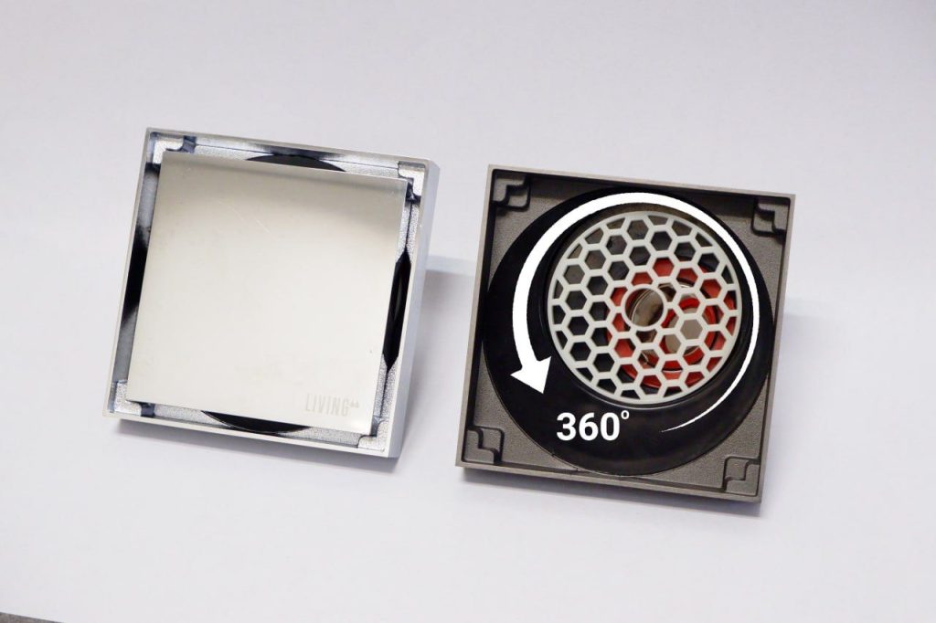 LIVING Floor Drain 100 (chrome) | 220 Taps n Tiles